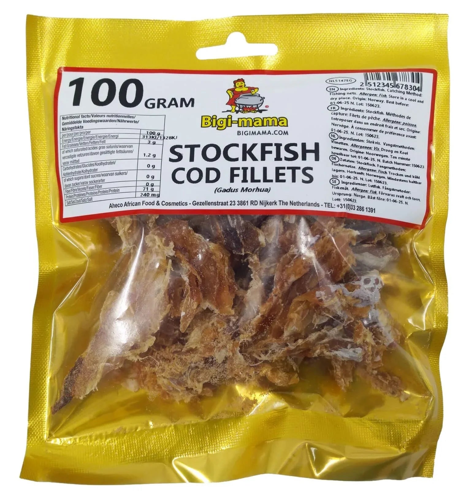 Stockfish (cod fillet) 100g – Homeland Flavours